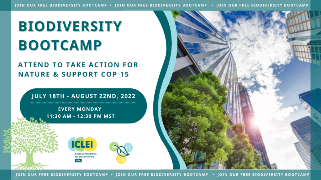 USA city, county or community? Register now for Biodiversity Bootcamp ...